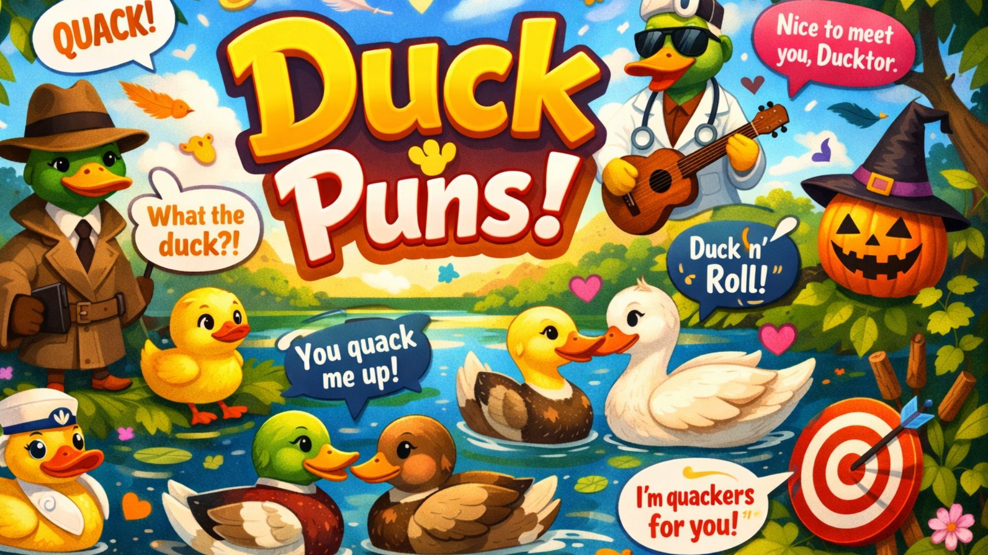 375 Duck Puns That'll Make You Quack Up - popularpuns.com